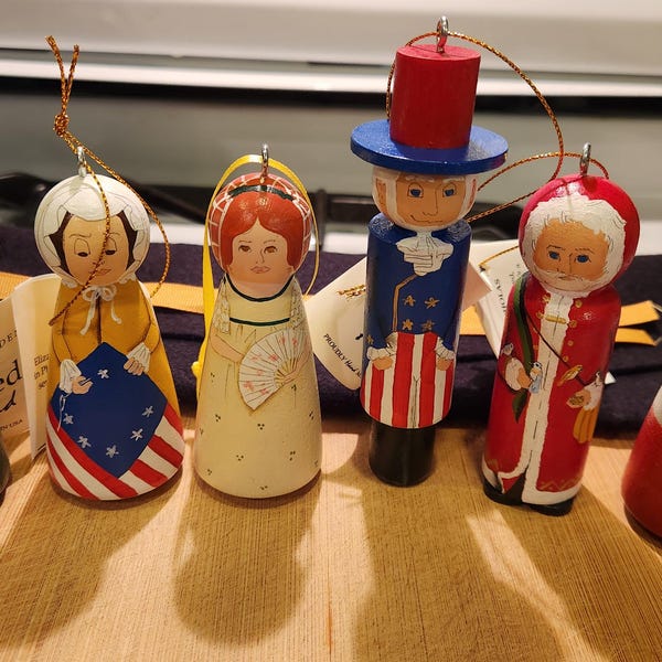 MOLLY PITCHER, Heroine of American Revolution, Ornament, Hand Painted ...