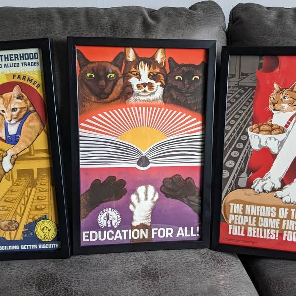Soviet Cat Poster - the Kneads of the People Come First - International ...