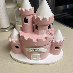Personalized Pink Princess Castle Piggy Bank Personalized Gift for ...
