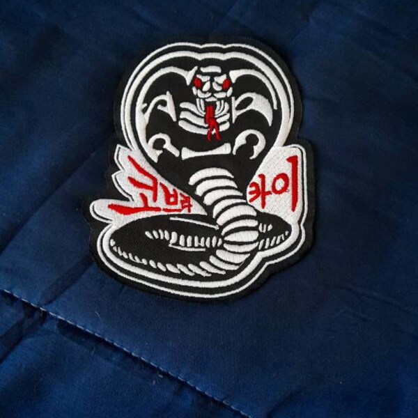 Cobra Kai Embroidered Patch - Karate Kid Cosplay - Iron on Available ...