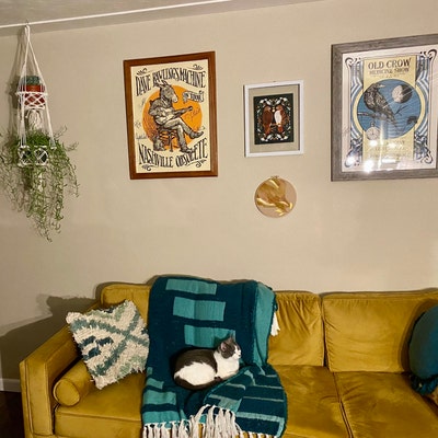 Wolf and Flower Folk Art Print Cottagecore Nature - Etsy