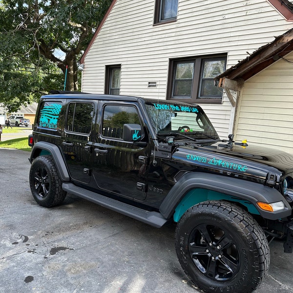 Hood Decal to Fit Jeep | Custom Decal Graphics - Etsy