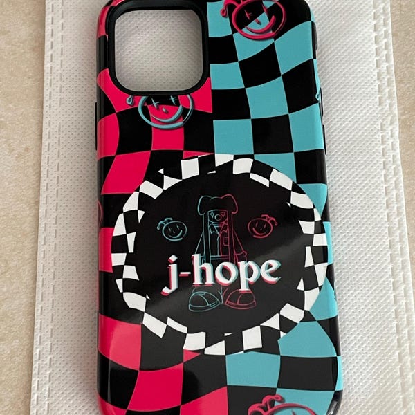 J-hope HOTS Hope on the Stage Light Scarf, B&w Checkered, Concert Tour ...