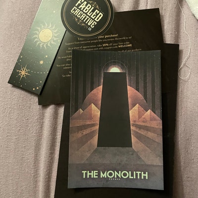 The Phobos Monolith Postcard or Poster Galaxy Art Print Space Travel ...