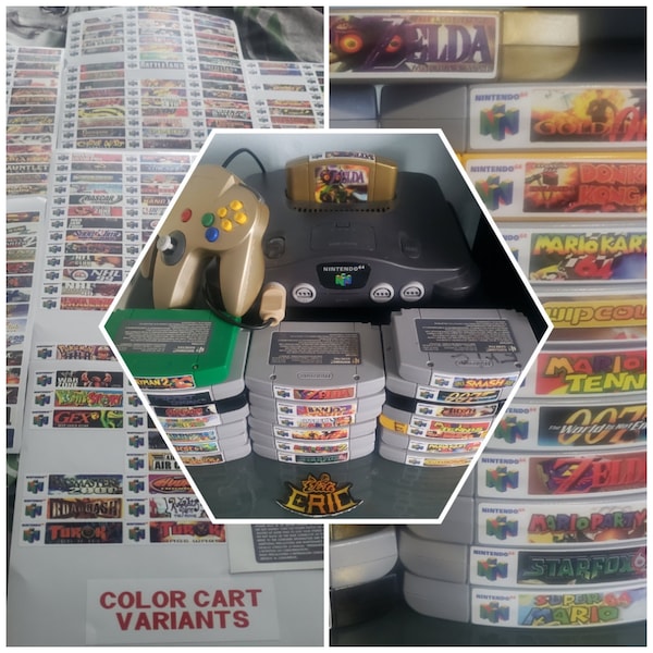 Nintendo N64 End Labels -includes Full Library - Etsy