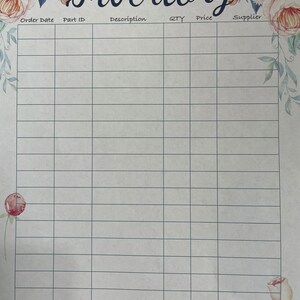 Craft Show Printable Business Order Form Templates Simple - Etsy