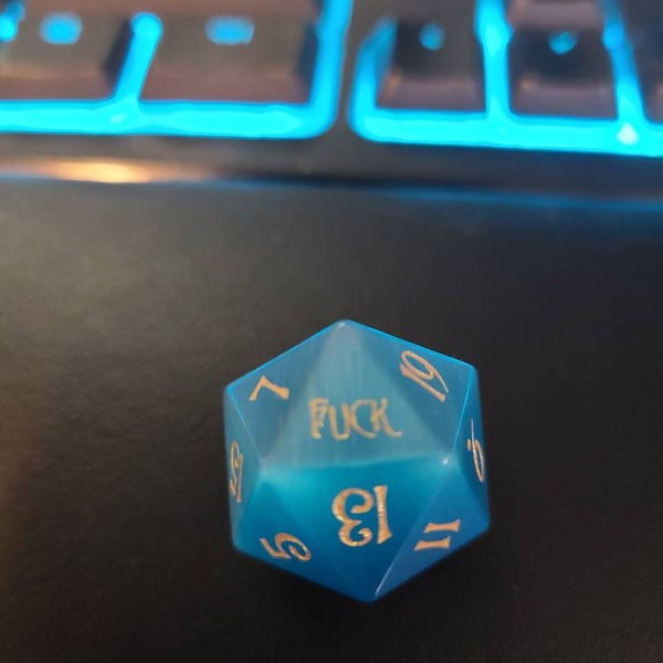 CLEARANCE Sale-1 Piece Blue Sandstone F*CK YEET D20 Die-critical ...