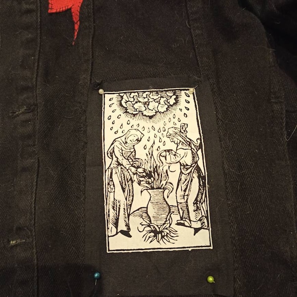 Witches Patch - Magic Patch, Medieval, Punk Patch, Pagan Patches, Occult Sew on Patch, Wicca ...