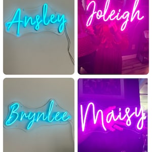 Custom Name Neon Sign for Kids Neon Sign Bedroom Neon Sign - Etsy