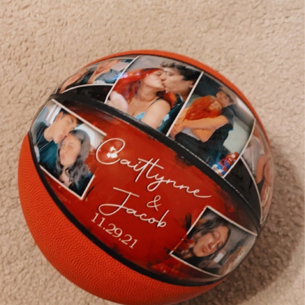 Personalized Photo Basketball | Collage Design | Gifts for Basketball ...