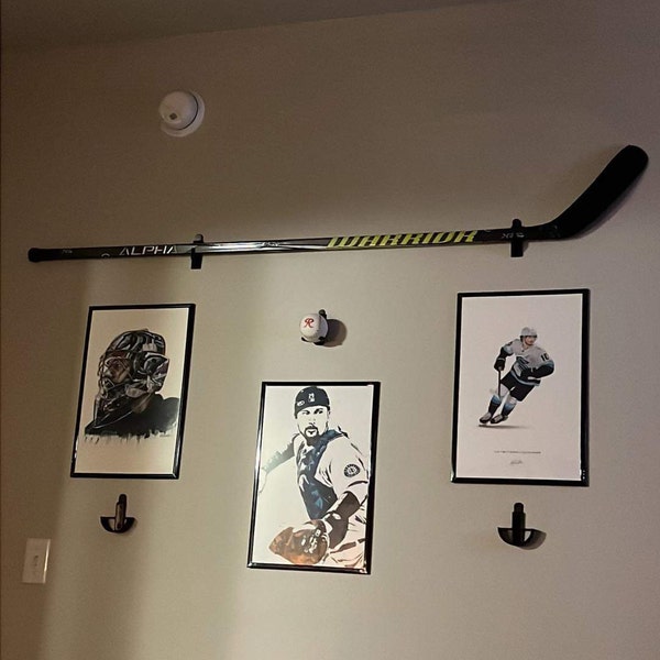 Hockey Skater Stick Wall Display Holder - Etsy