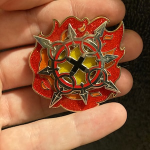 Kingdom Hearts Pin Spinning Axel Chakram Enamel Pin Spinner - Etsy