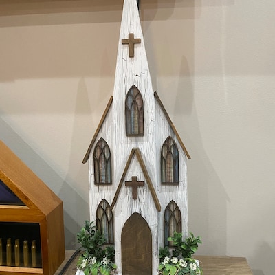 Wood Handcrafted Churches - Etsy