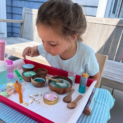 Wooden Potion Play Set Wooden Bowls and Spoons All Natural - Etsy