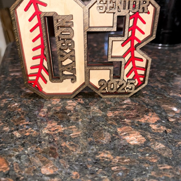 Custom Baseball Senior Gift, Baseball Number, Senior Night Gift, Sports ...