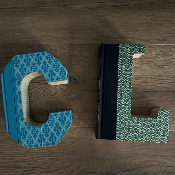 BOOK LETTER P, 374 .... Ready Made Letter, Cut Book Letters, Book Art ...