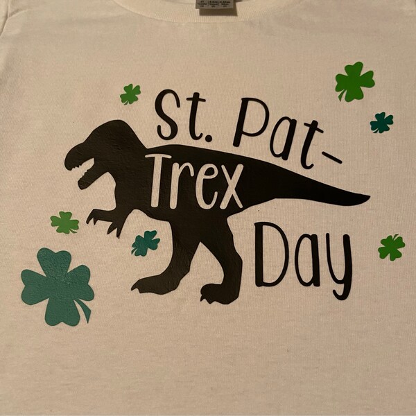 St Patricks Kids Svg, Dinosaur St Patricks Day Shirt, Dinosaur St ...
