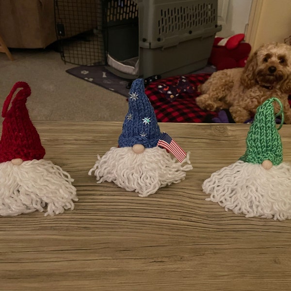 12 Patriotic Handknit Gnome - Etsy