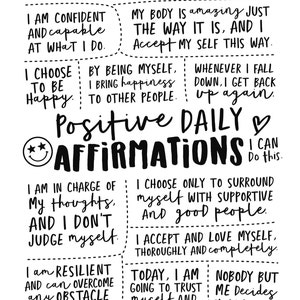 Daily Gratitude Poster, Printable Wall Art for Dorm Room Prints, Home ...