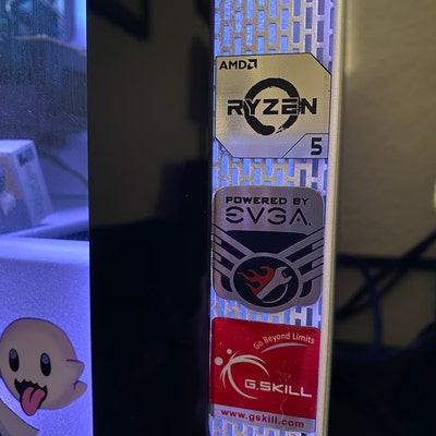 AMD RYZEN 5 Cpu PC Logo Label Decal Case Sticker Badge Silver - Etsy UK