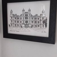 The Shard Print Line Drawing Illustration Black & White - Etsy UK