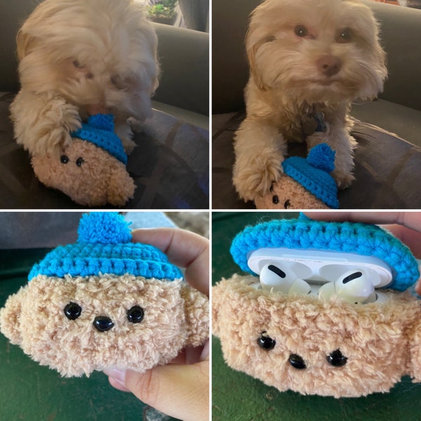 Fluffy Cute Dog Airpods Case Puppy AirPod 2 3 Skin Cover Air Pods Pro ...