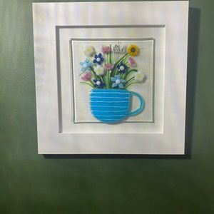 Christmas Tree Fused Glass Decoration With 2 Robins - Etsy UK