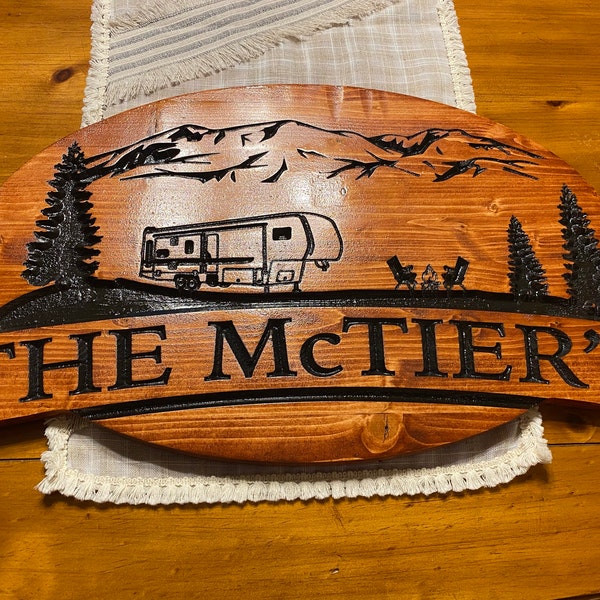 RV Sign / Camper Sign/ Personalized Camper Sign/ Campground Sign ...