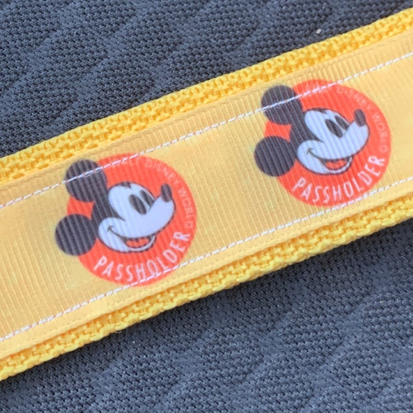 Disney Passholder, Yellow Inspired Key Chain, Key Fob or Wristlet, or ...