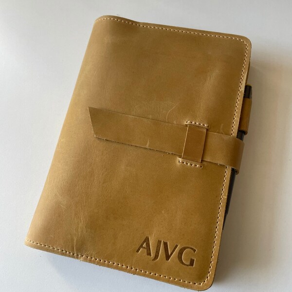Personalized Leather Journal, Refillable Notebook Cover, Traveler's ...