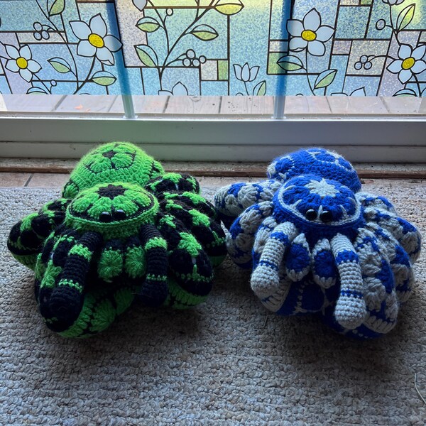 Giant Crocheted Tarantula Crocheted Spider Crochet Gift Spider Large ...