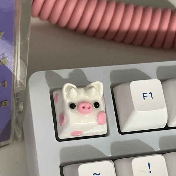 Strawberry Cow Keycap | Artisan Keycap | Cute Keycap - Etsy