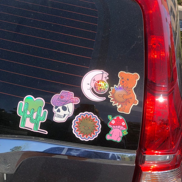 Holographic Disco Sticker - Etsy