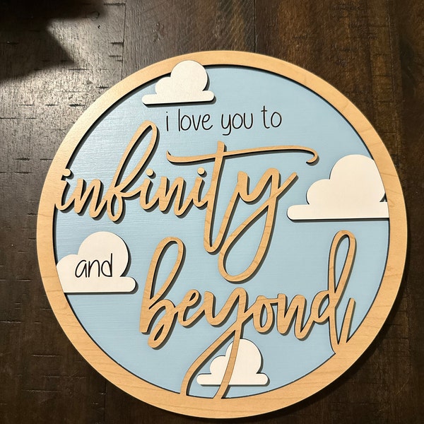 10" Toy Story Inspired Nursery Sign // Disney Nursery // Infinity ...