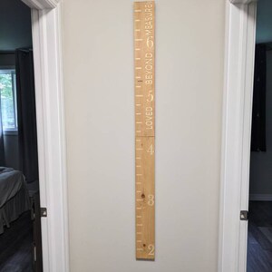 Family Name Growth Chart Ruler Engraved Family Name Ruler Wall Ruler ...