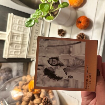 Personalised Solid Copper Photo Print - Etsy