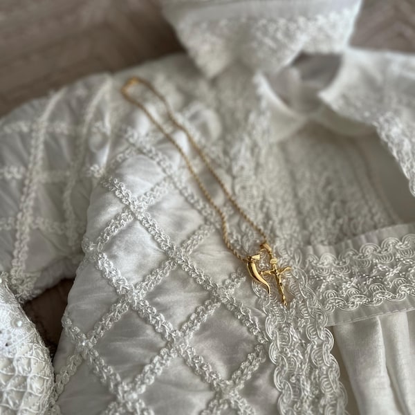18K Baby Necklace for Boy,kids Gold Necklace,toddler Boy Necklace,baby ...