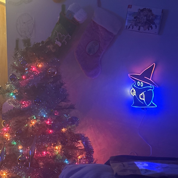 Black Mage LED Sign: Final Fantasy Inspired Neon Light - Etsy