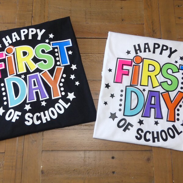 Happy First Day of School Svg, Back to School Svg, Teacher First Day ...