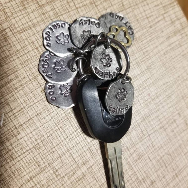 Pewter Name Plate Add-ons for Key Chains - Etsy