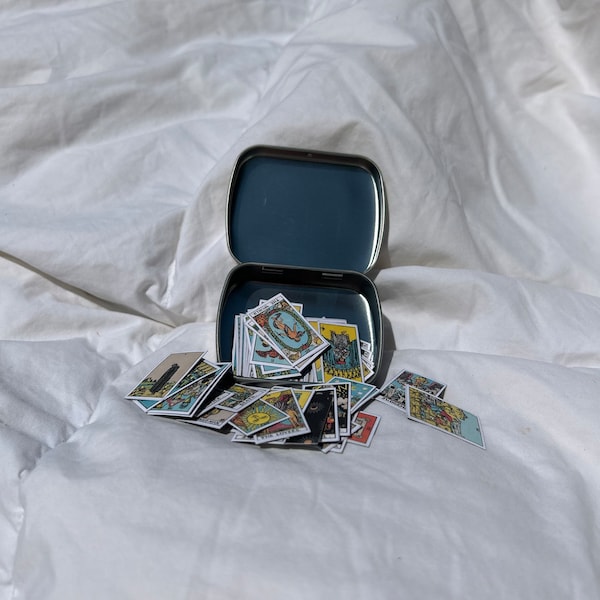 Mini Tarot Deck With Guidebook | Mini Tarot Cards With Full Rider Waite ...