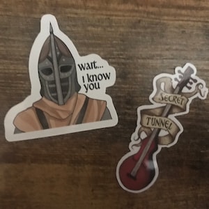 Skyrim Guard Stickers Cute, Gaming, Stickers, Gamer, Geeky, Nerdy ...