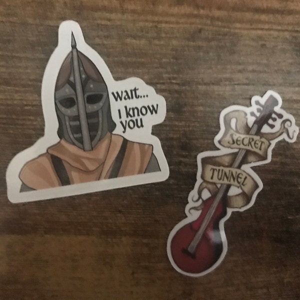 Skyrim Guard Stickers! - Cute, Gaming, Stickers, Gamer, Geeky, Nerdy ...