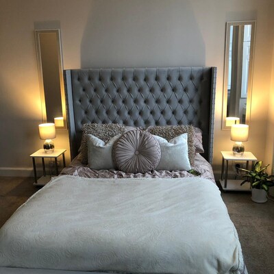 Harold Mini Ambassador Buttoned Bed Frame Available in Double King ...