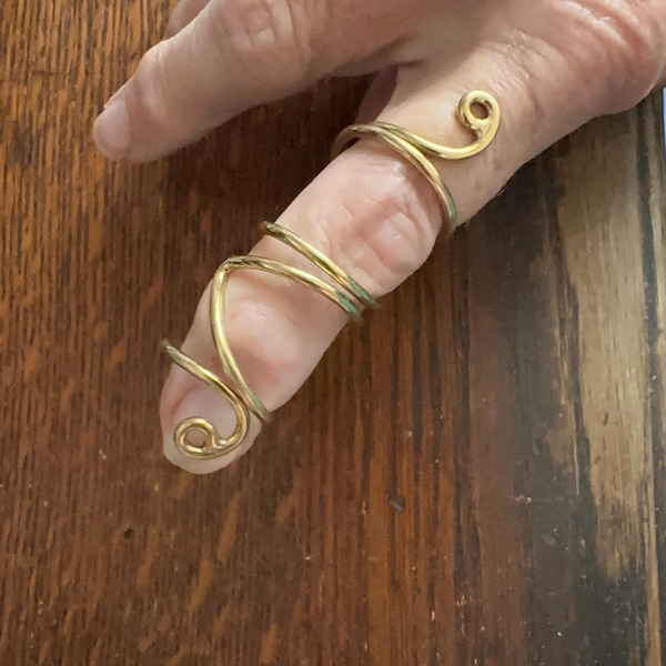 Lateral Deviation Pinky Finger Splint Ring, Arthritis Titanium, Brass ...