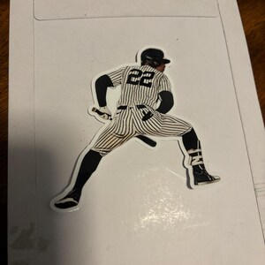 Realistic Cartoon Illustrated Baseball Stickers Glossy Matte Laminate ...