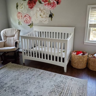 Flower Decals, Large Pink and Red Flower Decals Wall Stickers ...