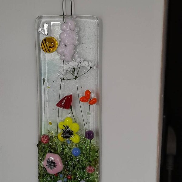 Christmas Tree Decoration Made in Fused Glass With 2 Robins - Etsy UK