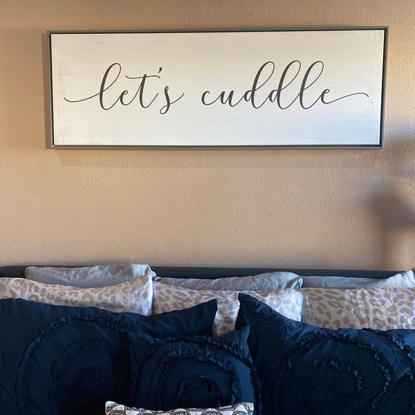 Let's Cuddle Sign | Let's Cuddle - Etsy