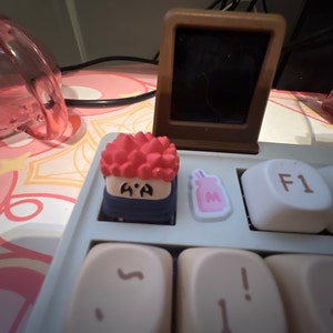 Custom Lazy Capybara Artisan Keycaps Hand Painted Resin Print Gaming ...